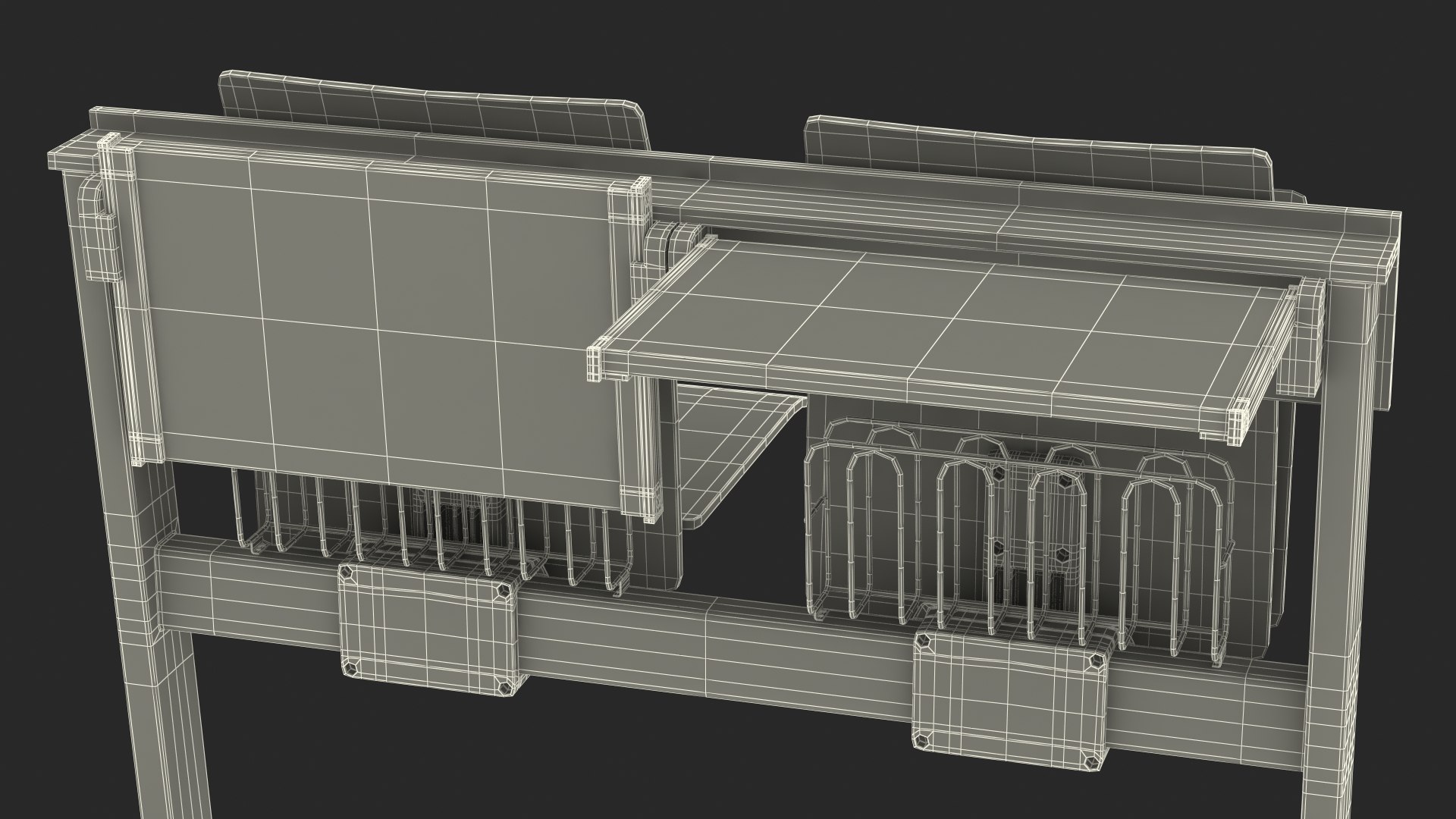 University Seating System For Two Places 3D - TurboSquid 1918914
