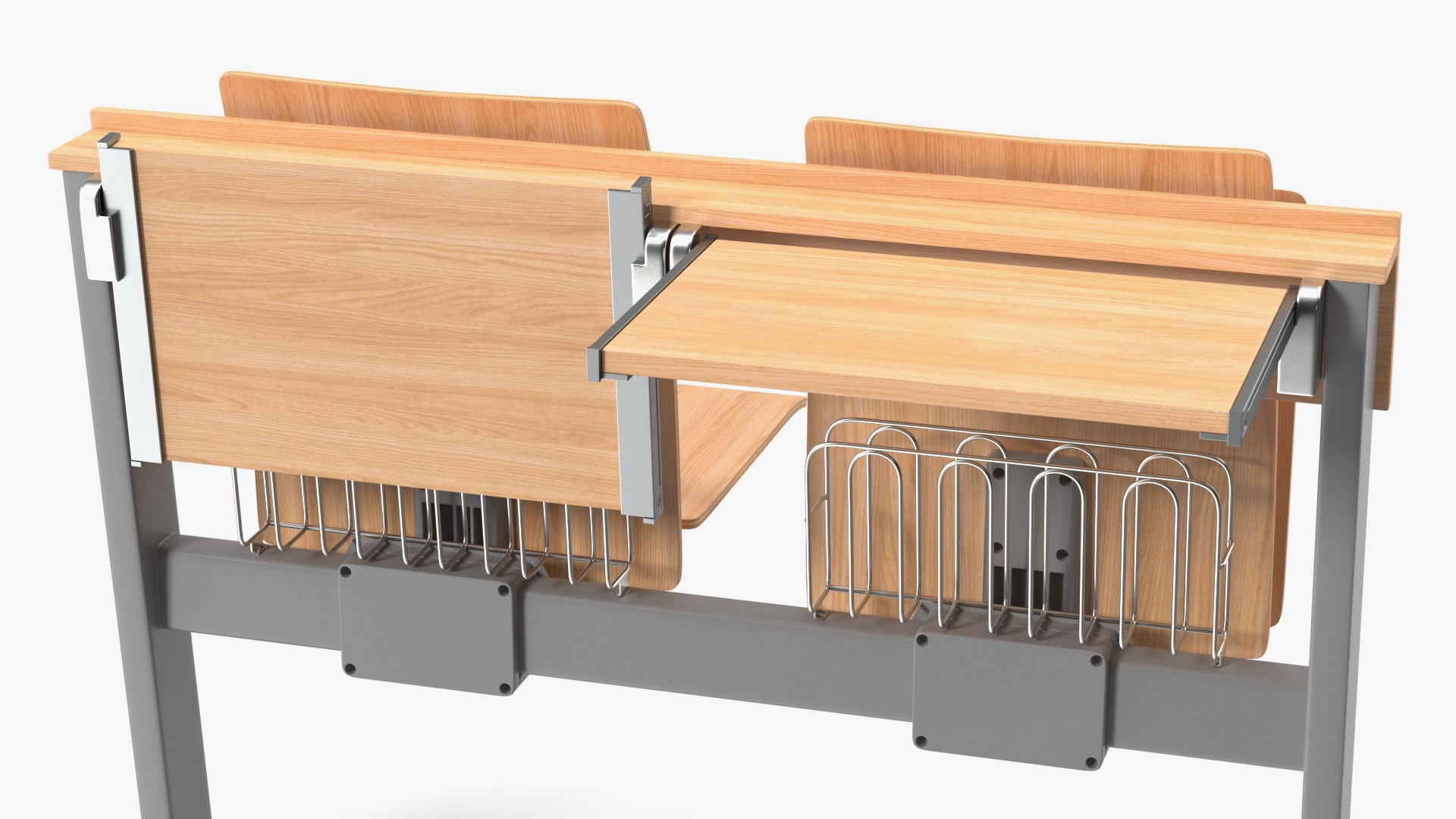 University Seating System For Two Places 3D - TurboSquid 1918914