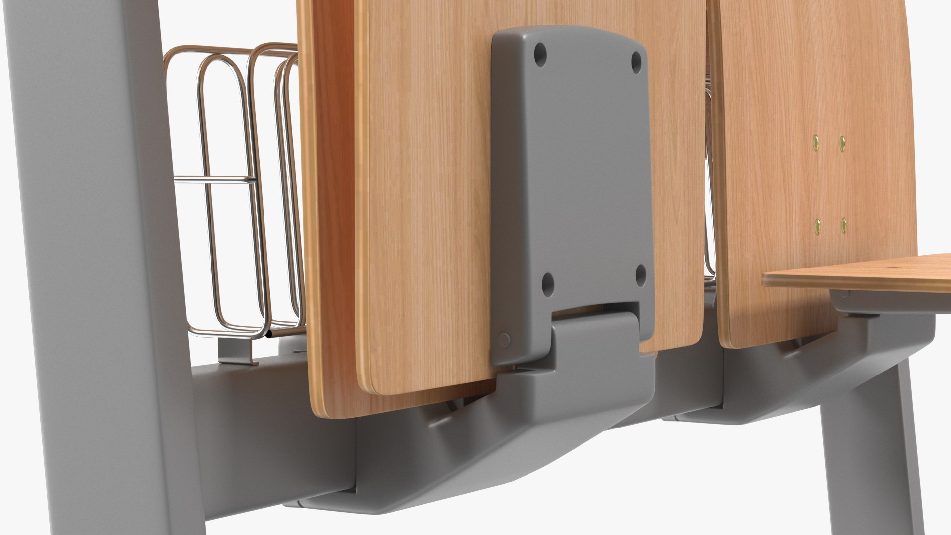 University Seating System For Two Places 3D - TurboSquid 1918914