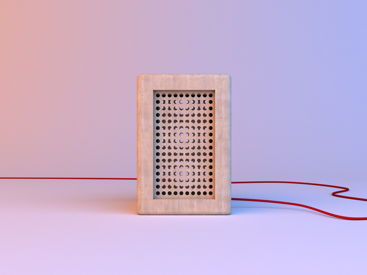 Vintage Wood Lamp With Lattice-Grid 3D Model 3D - TurboSquid 1735518