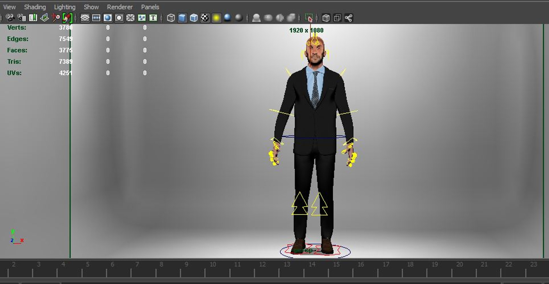 men rigged character max