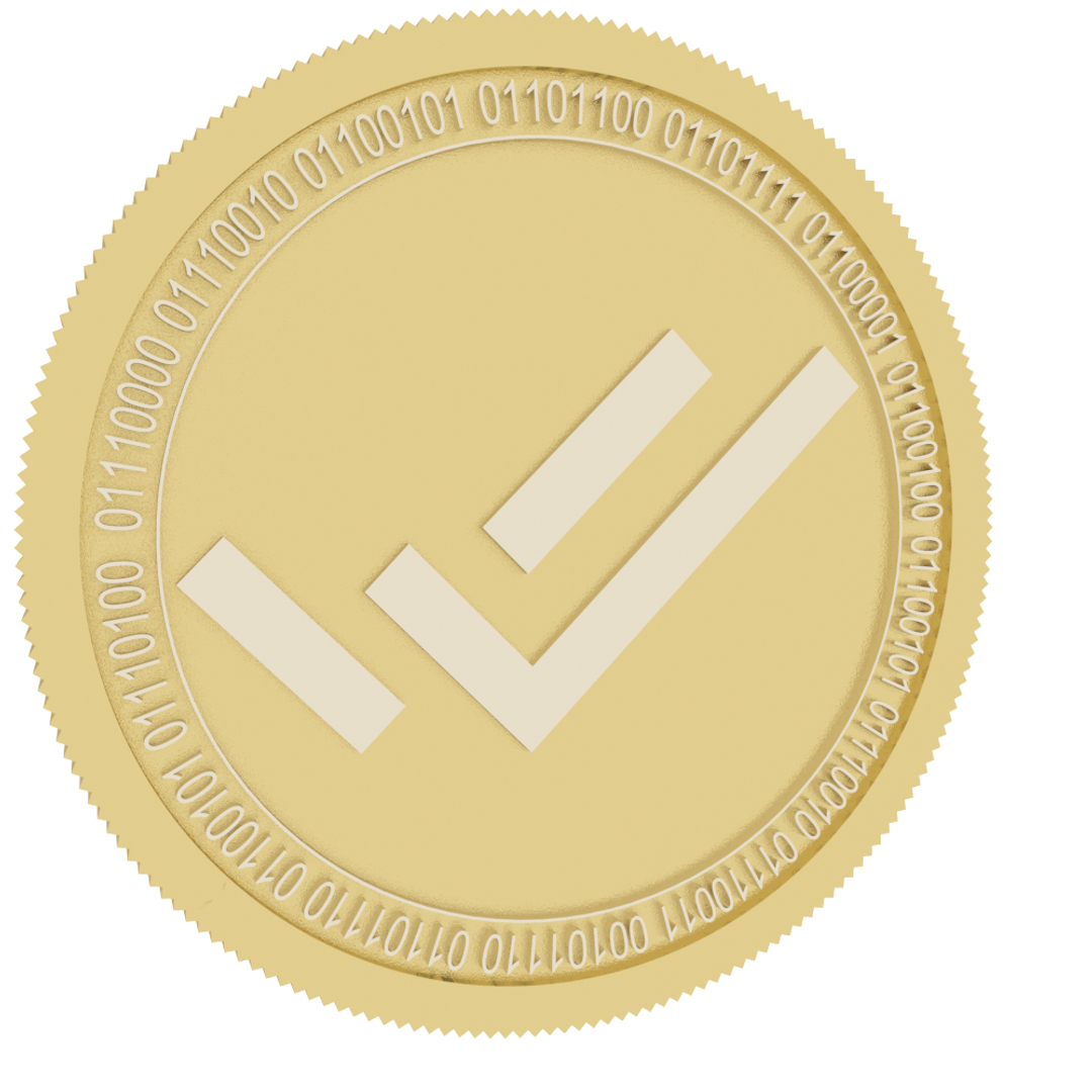 Verify Cred Gold Coin Model - TurboSquid 1634033
