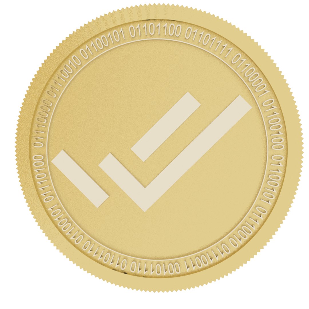 Verify Cred Gold Coin Model - TurboSquid 1634033