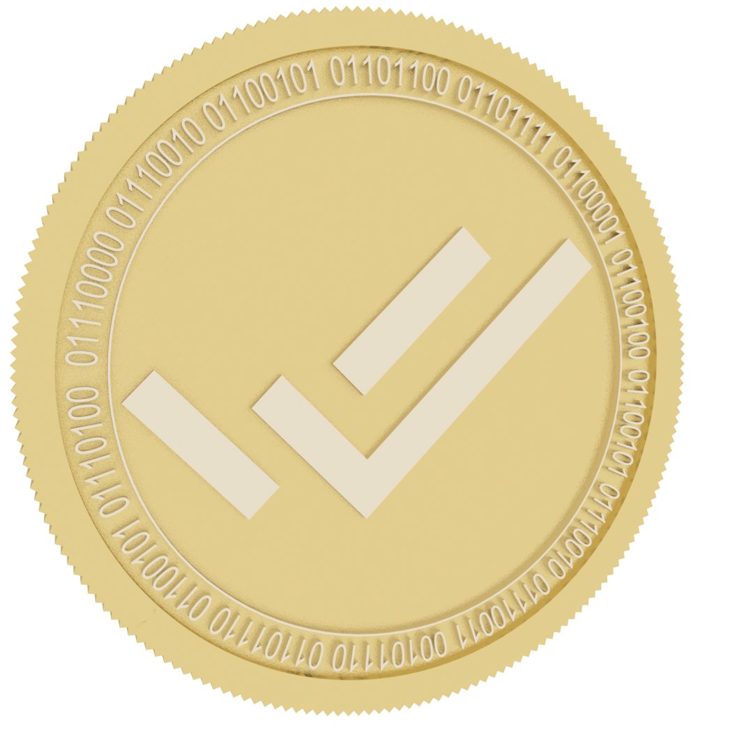 Verify Cred Gold Coin Model - TurboSquid 1634033