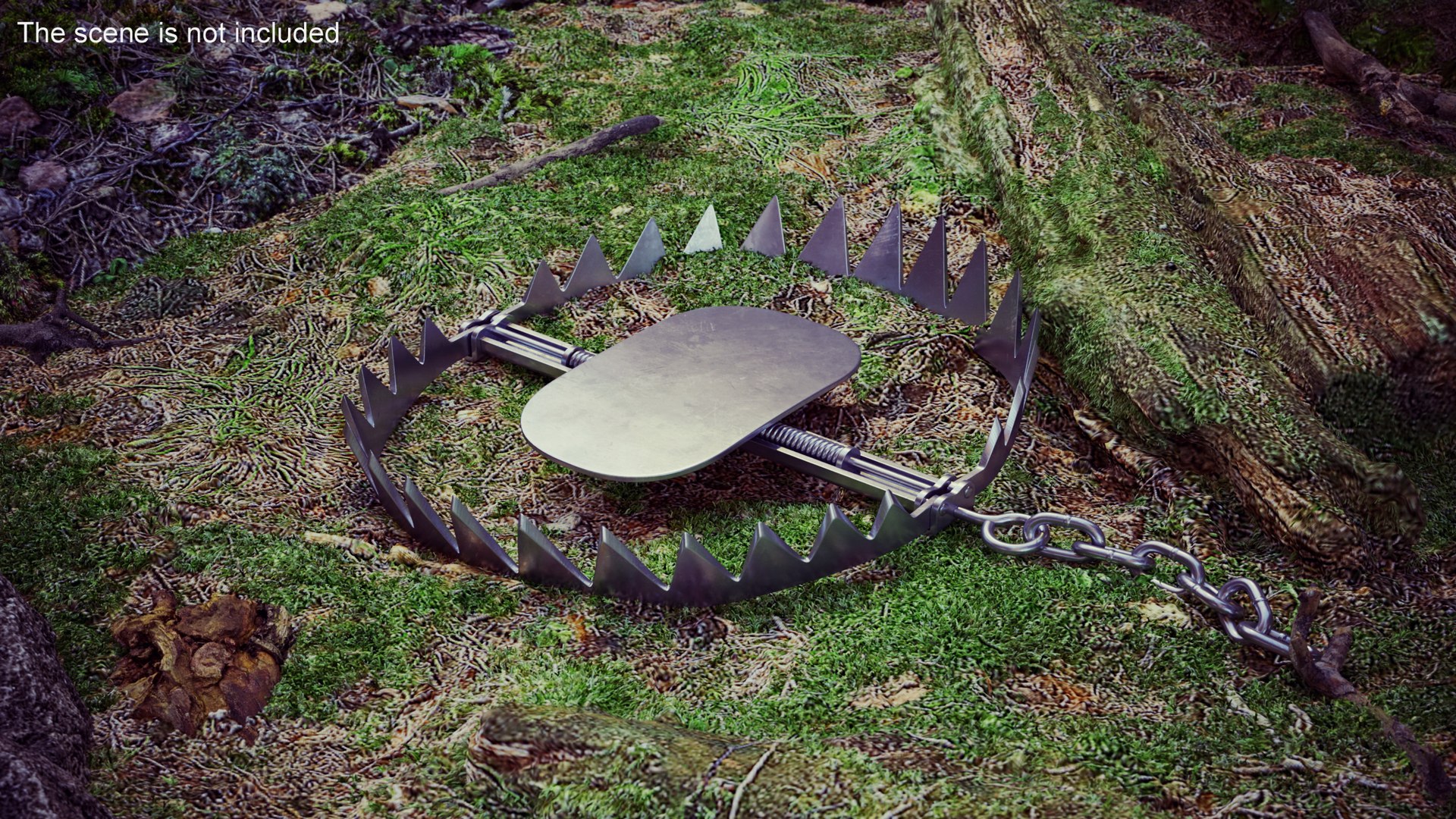 Steel Bear Trap 3D - TurboSquid 1933653