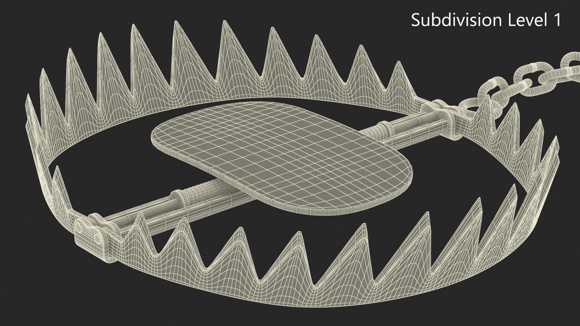 Steel Bear Trap 3D - TurboSquid 1933653
