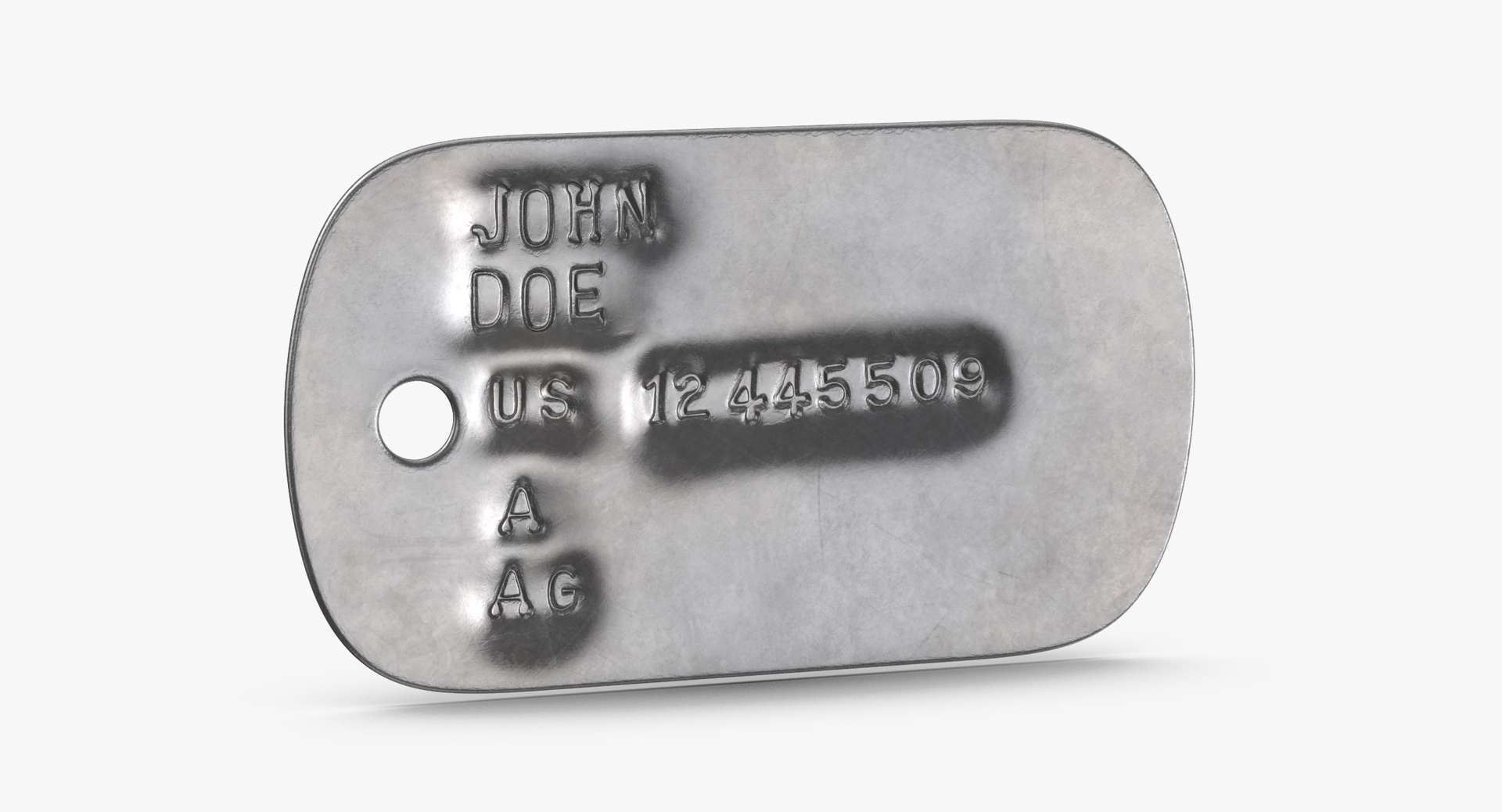 3D Dog Tag John Doe Model | 1142237 | TurboSquid