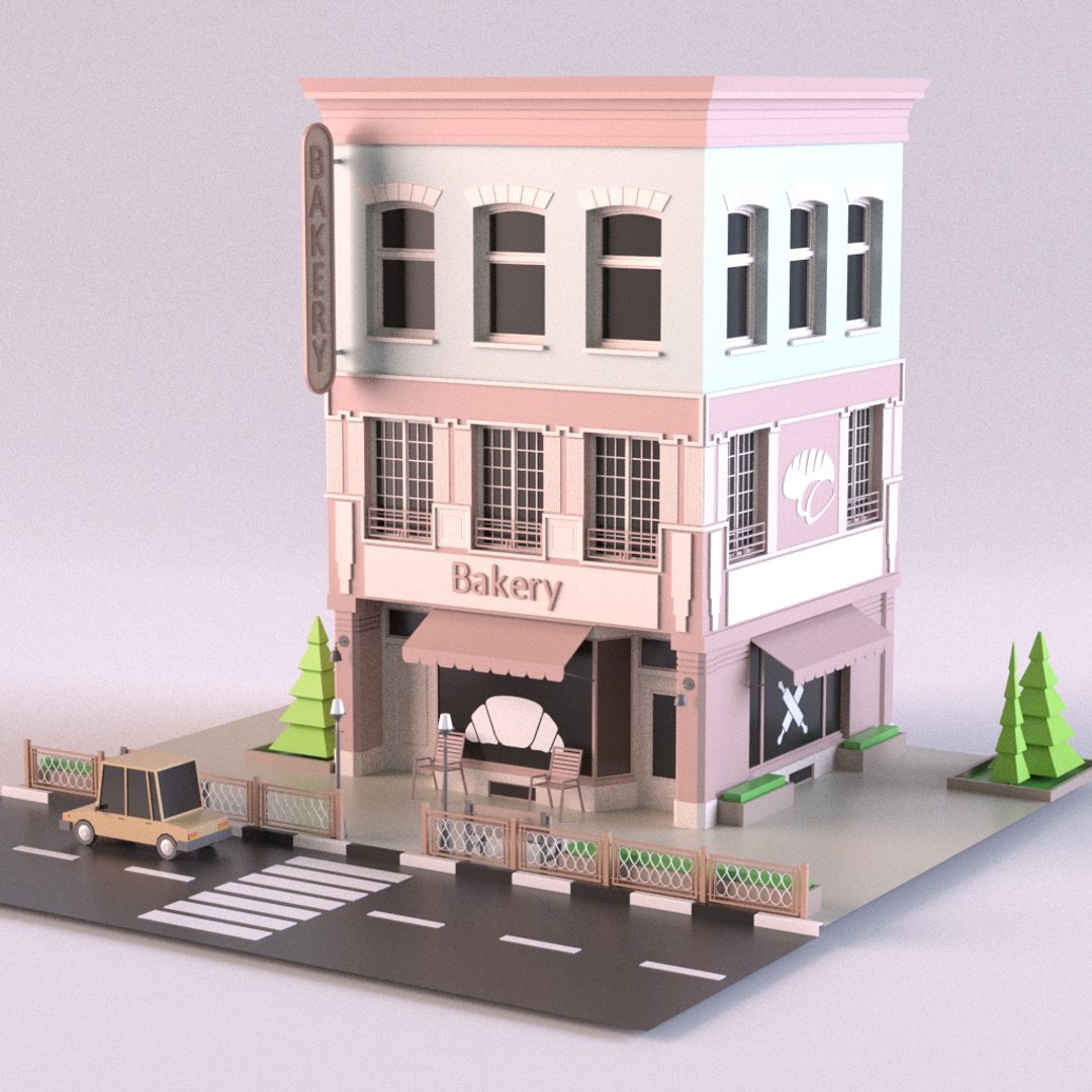 3D Bakery 02 Model - TurboSquid 1467813