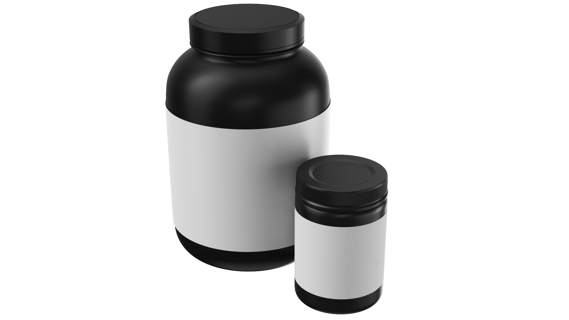 Plastic Bottle And Jar 3D model - TurboSquid 1853791