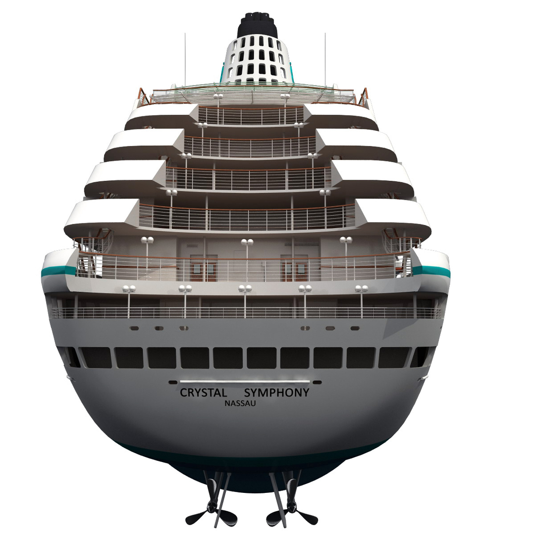cruise ship crystal symphony 3d model