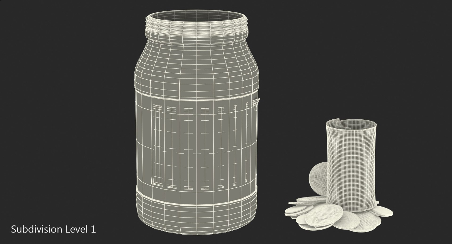 3D tip jar money - TurboSquid 1286613