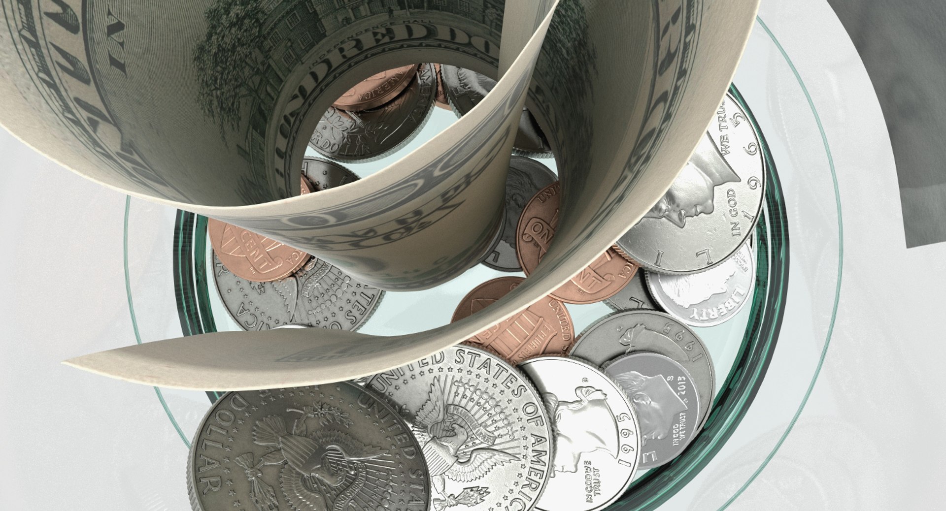 3D Tip Jar Money - TurboSquid 1286613