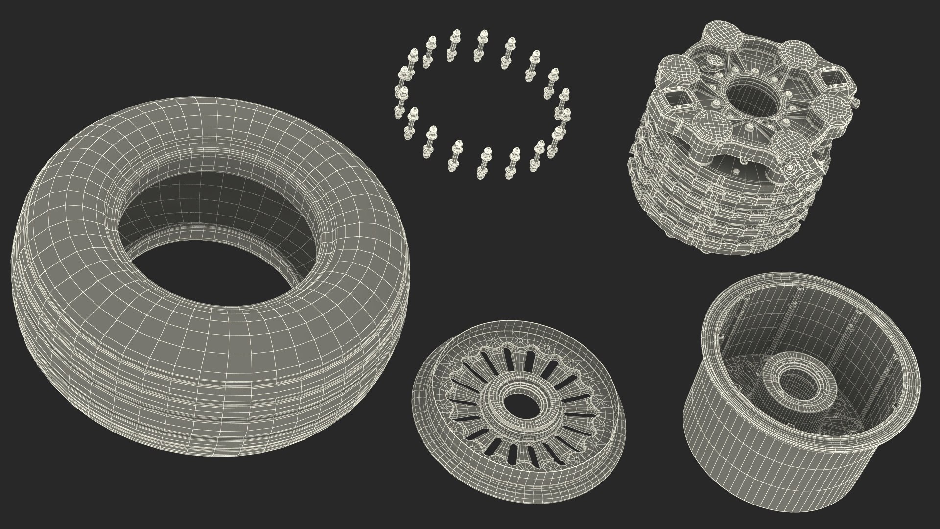 3D Boeing 737 Aircraft Wheel Model - TurboSquid 2158668