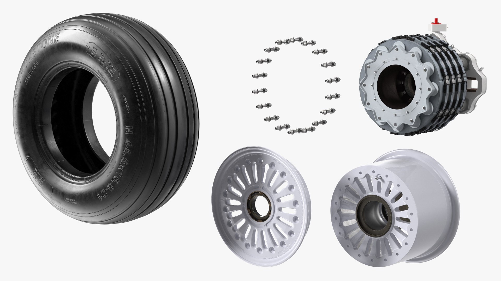 3D Boeing 737 Aircraft Wheel model - TurboSquid 2158668
