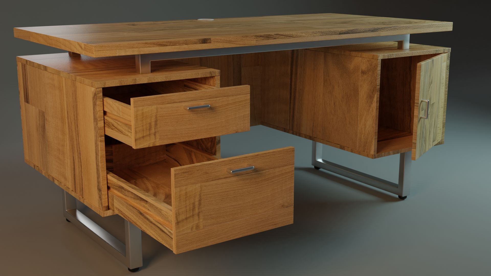 3D Modern Desk - TurboSquid 1438397