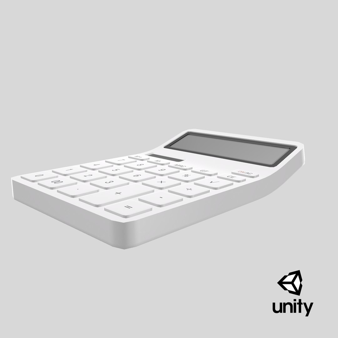 Calculator 4v PBR Model - TurboSquid 2120378