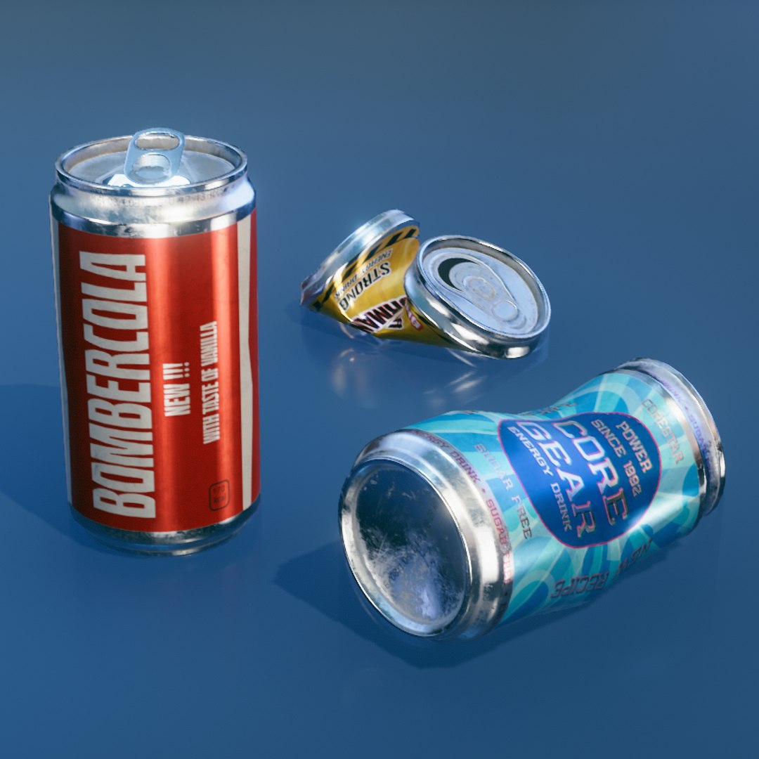 3D Cans Model - TurboSquid 1215730
