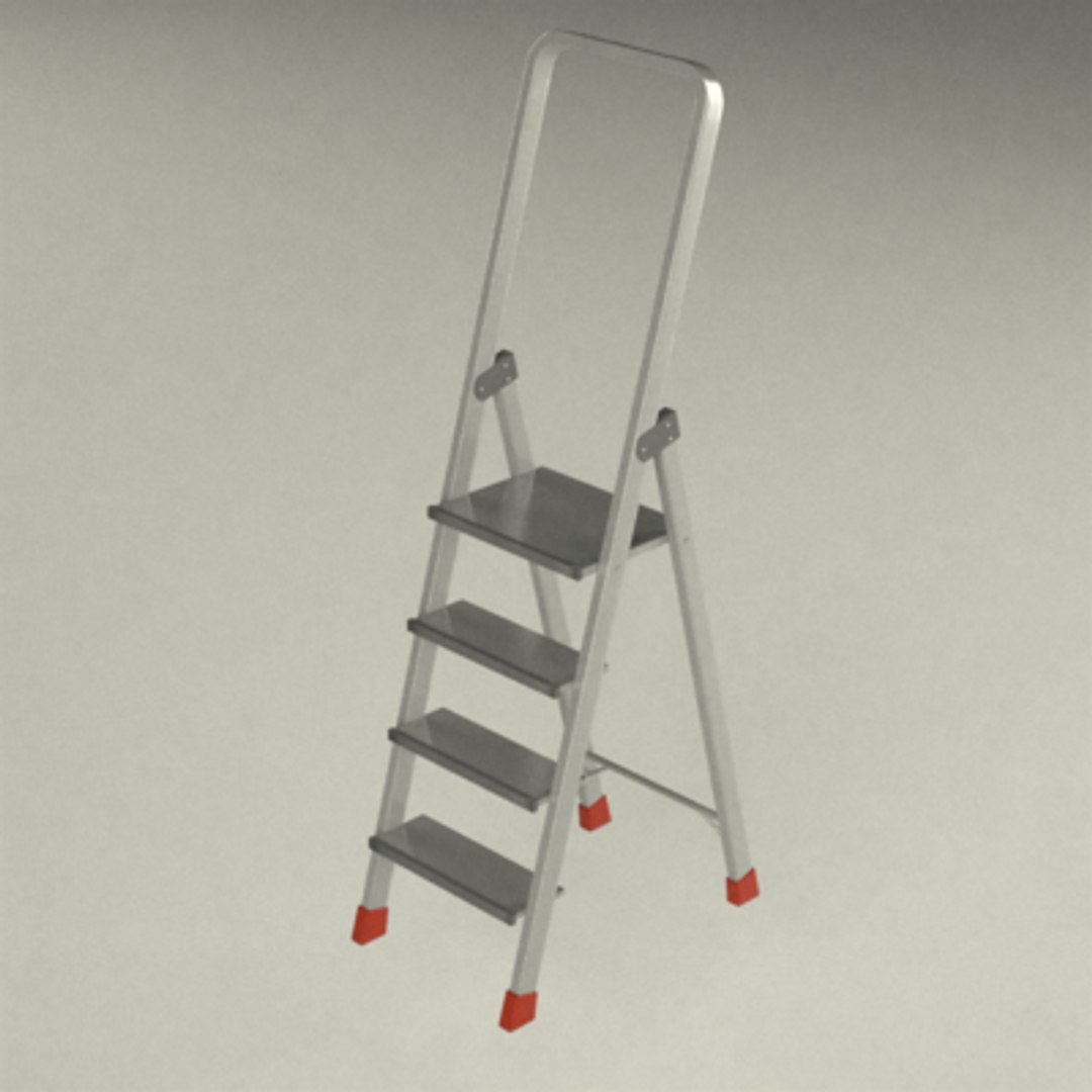 Ladder Stepladder 3d Max
