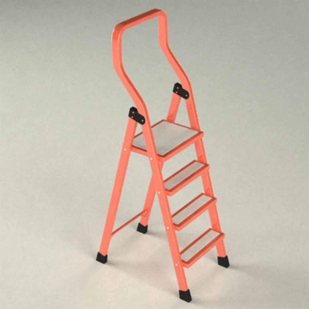 Ladder Stepladder 3d Max