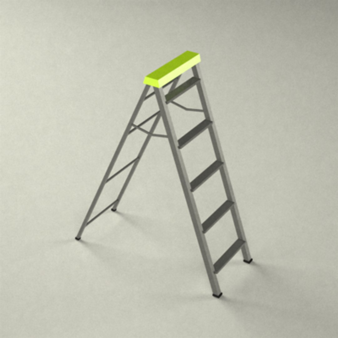 Ladder Stepladder 3d Max