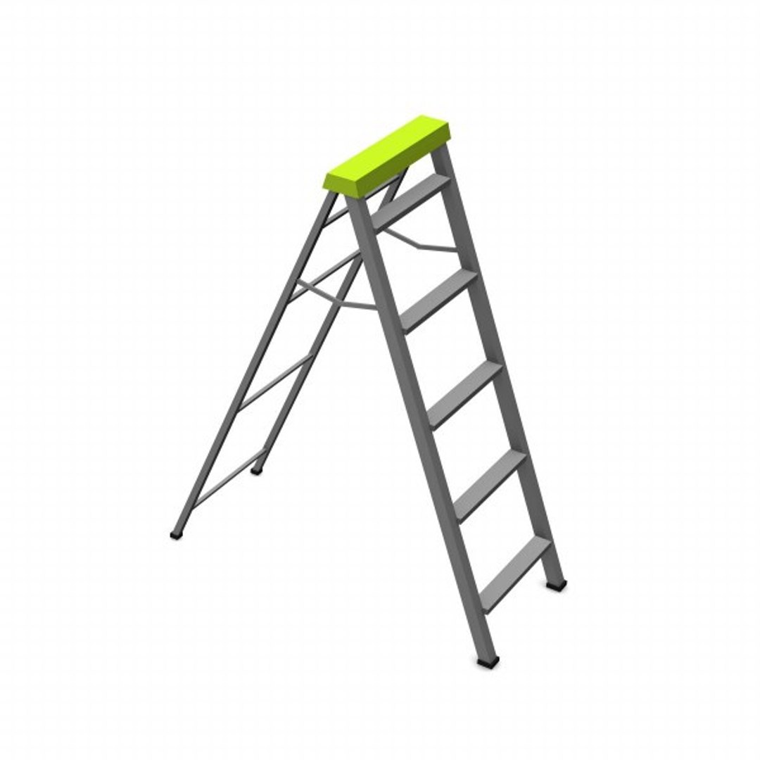 Ladder Stepladder 3d Max