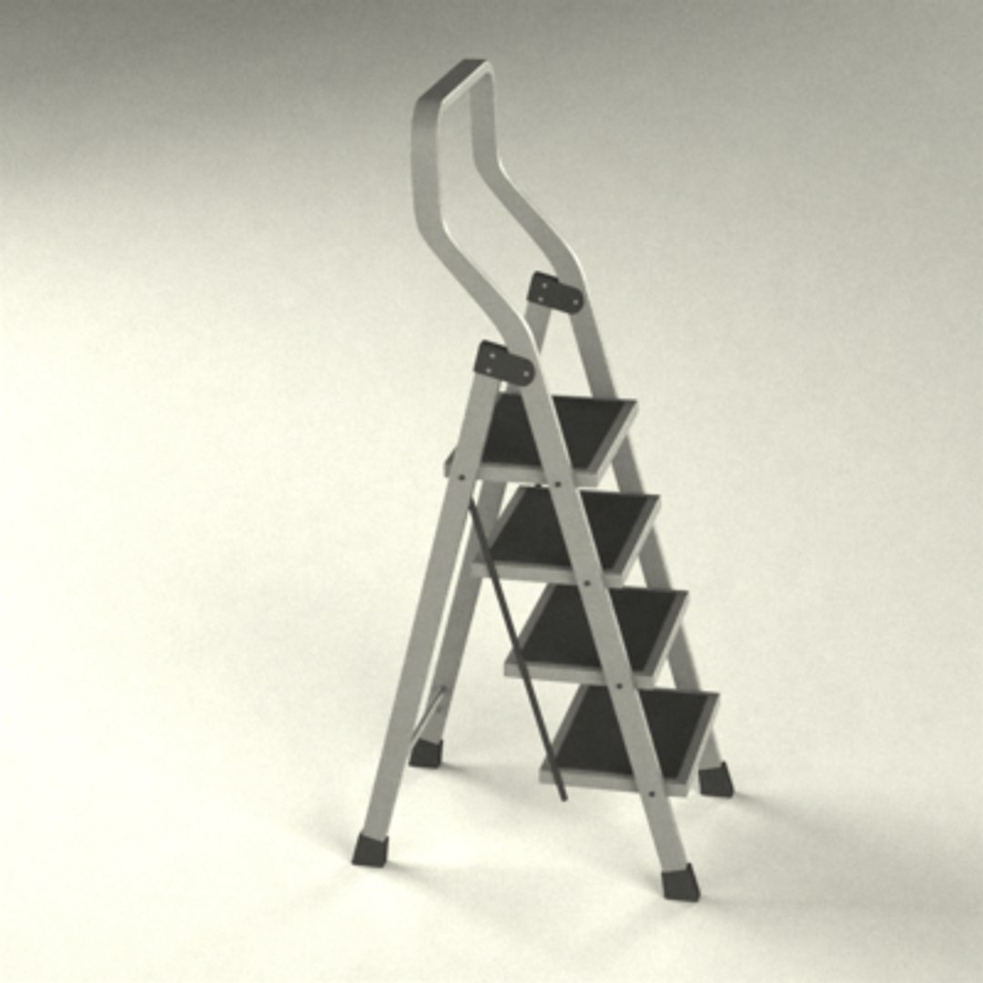 Ladder Stepladder 3d Max