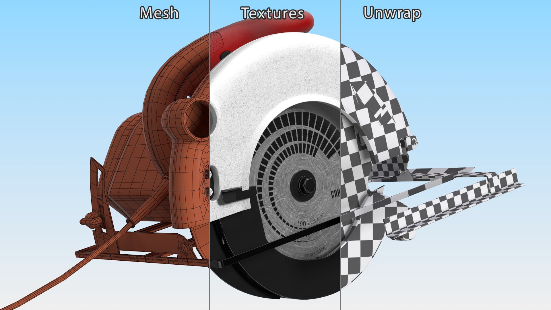 Left Blade Circular Saw 3D model - TurboSquid 2117710