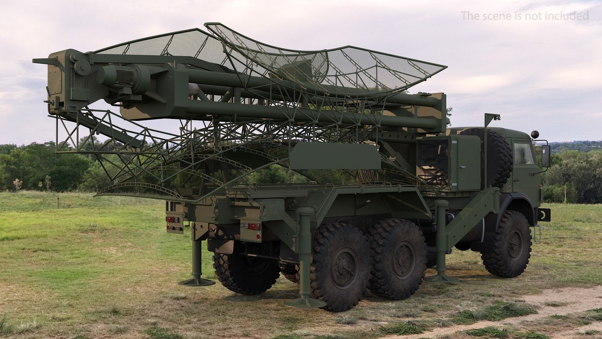 Kasta 2E2 Antenna Truck 3D model - TurboSquid 1779269