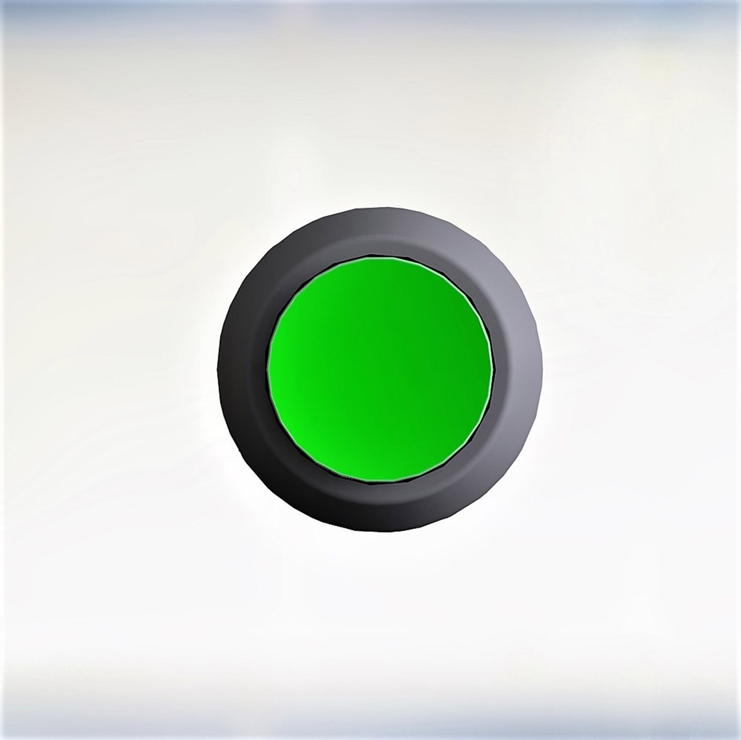 3D Button Switch Green - TurboSquid 1313710