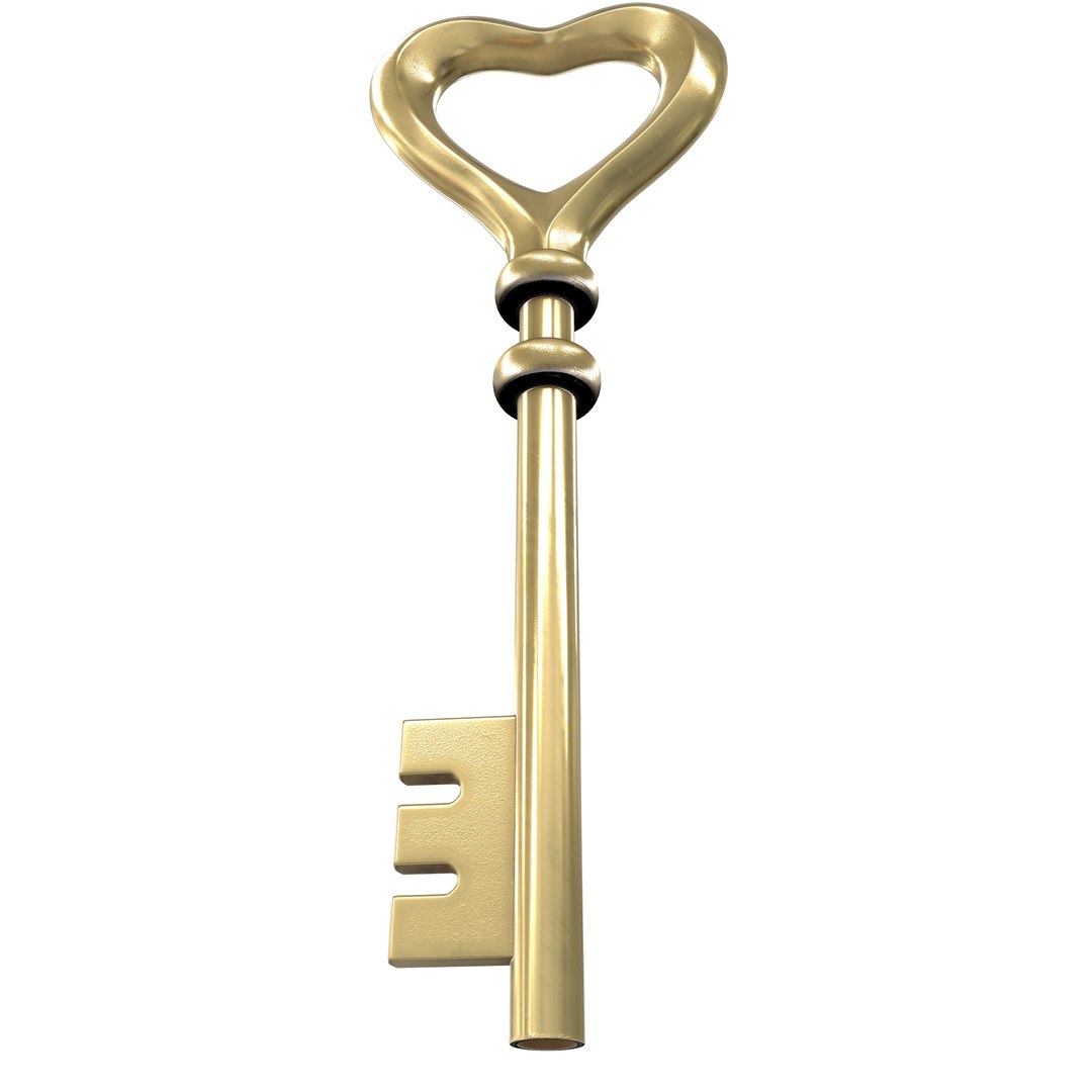 3D Model Key Hart Golden - TurboSquid 2320729