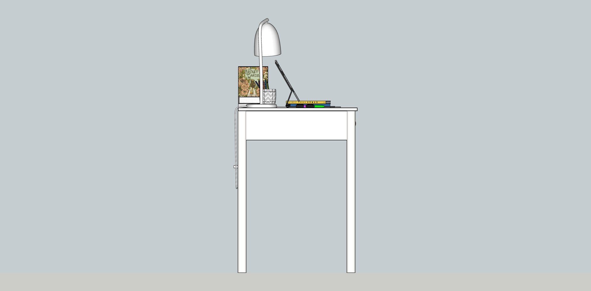 3D Kid Desk MOCKA Maisie Scalloped - TurboSquid 2153186