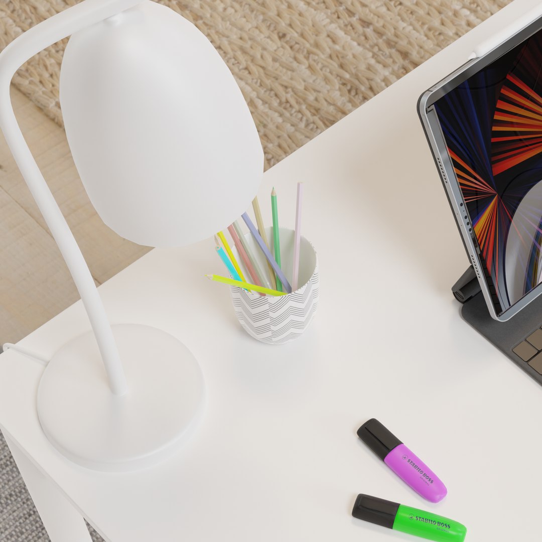 3D Kid Desk MOCKA Maisie Scalloped - TurboSquid 2153186