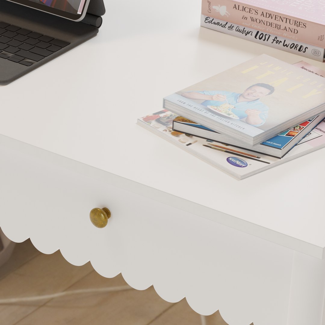 3D Kid Desk MOCKA Maisie Scalloped - TurboSquid 2153186