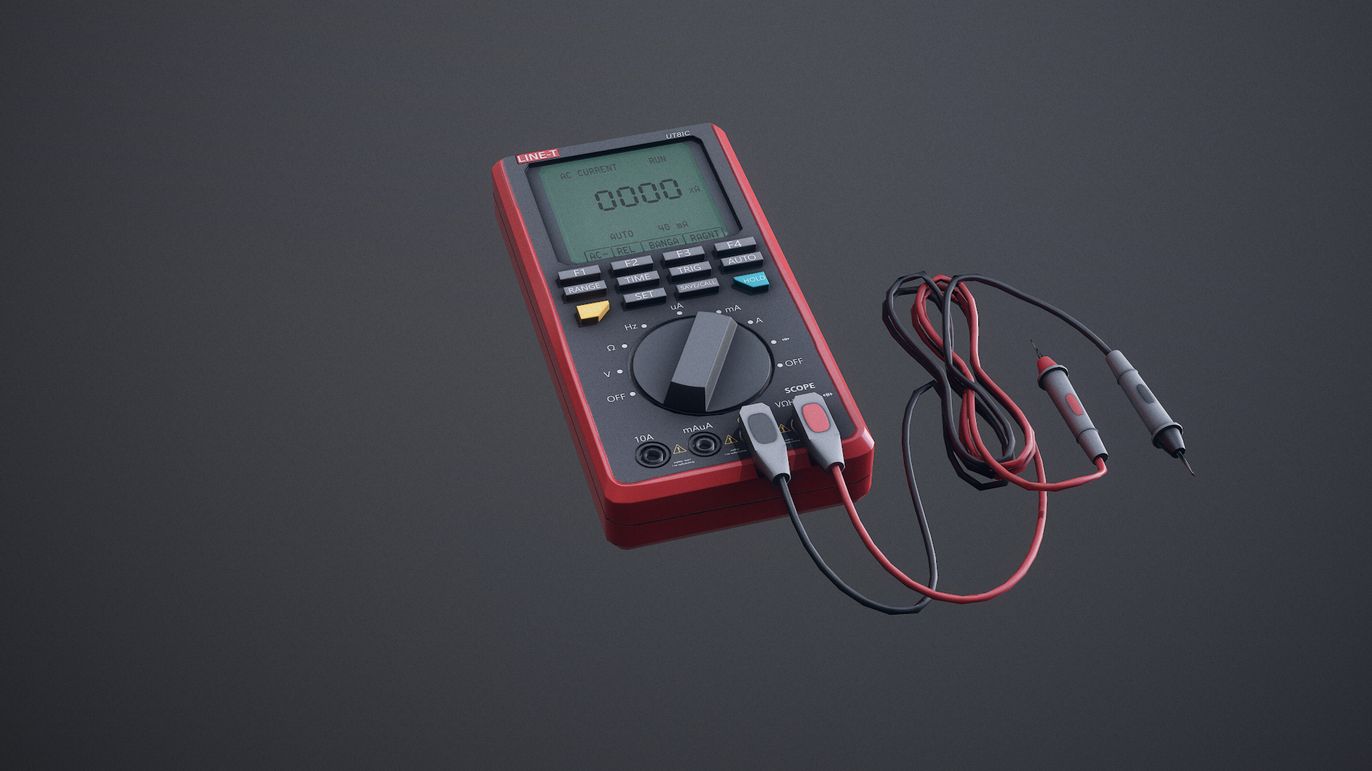 3D Model Red Multimeter - TurboSquid 1663680