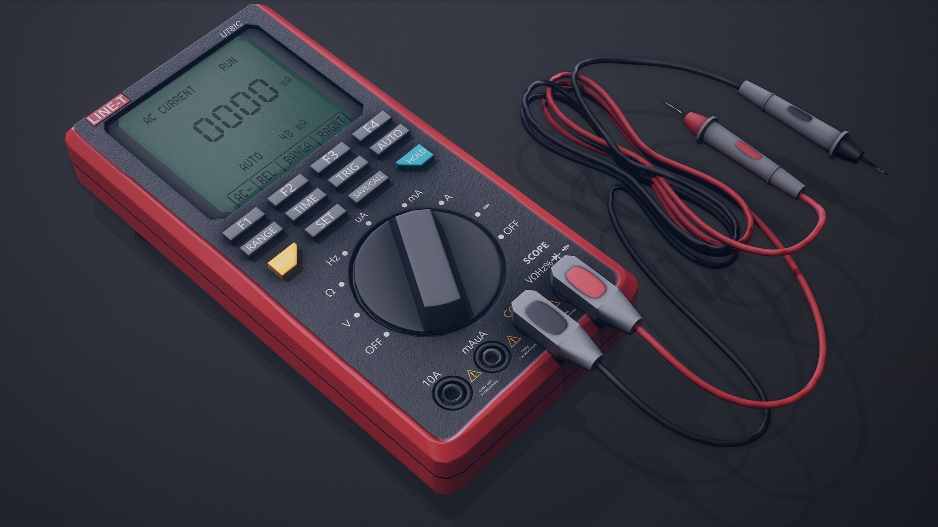3D Model Red Multimeter - TurboSquid 1663680