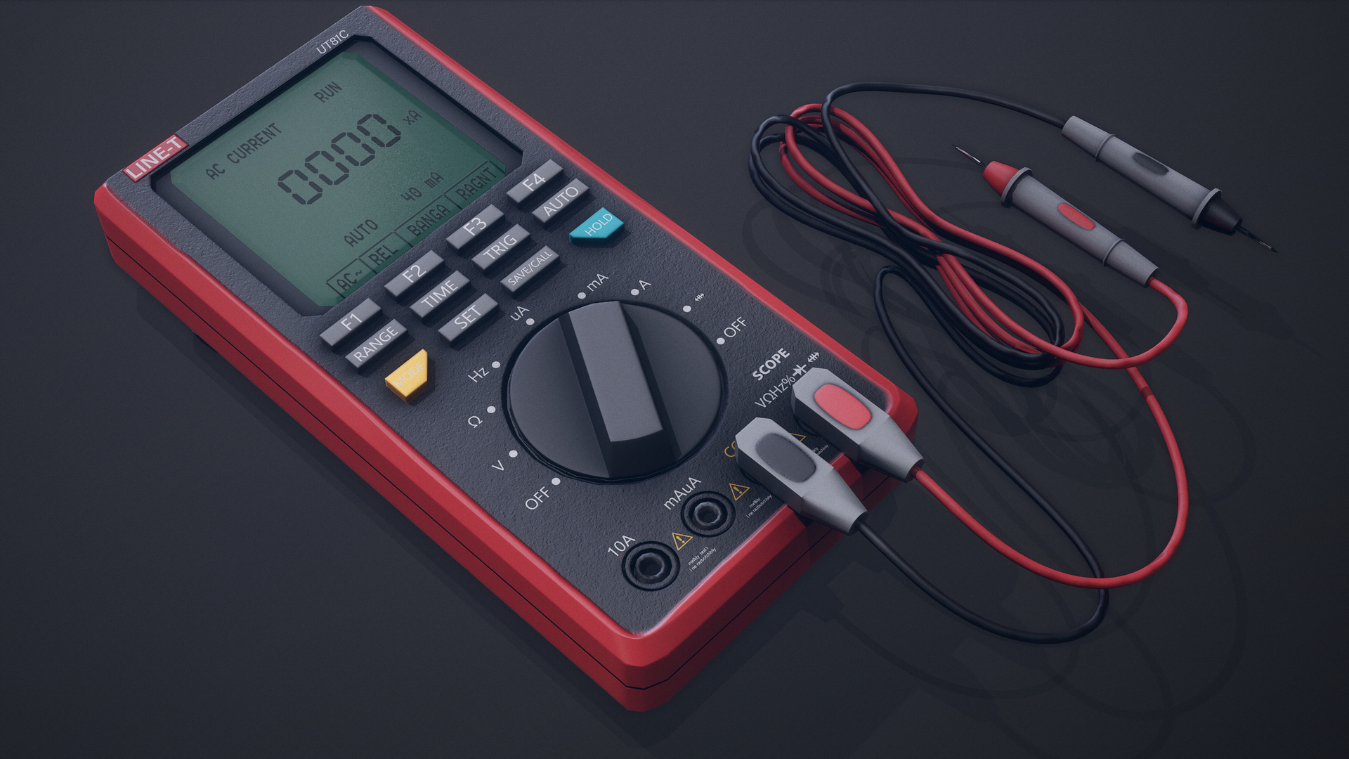 3D model red multimeter - TurboSquid 1663680