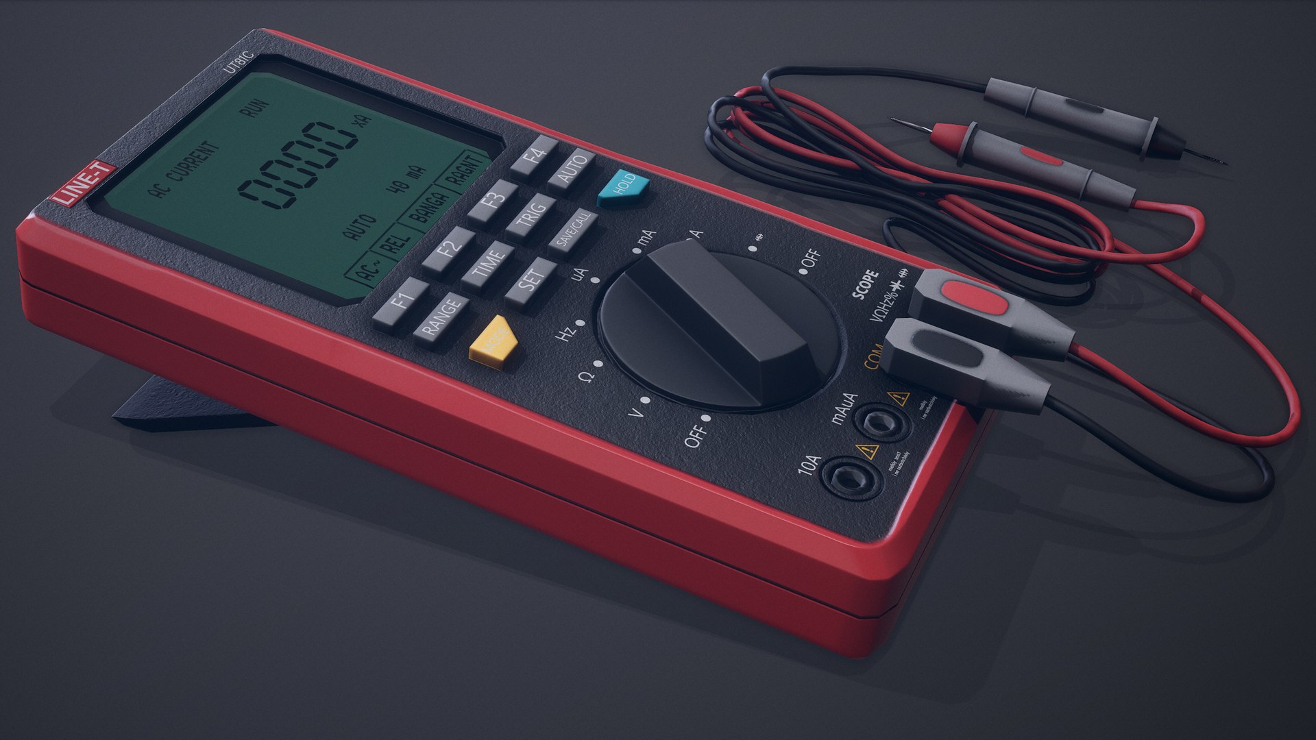 3D Model Red Multimeter - TurboSquid 1663680