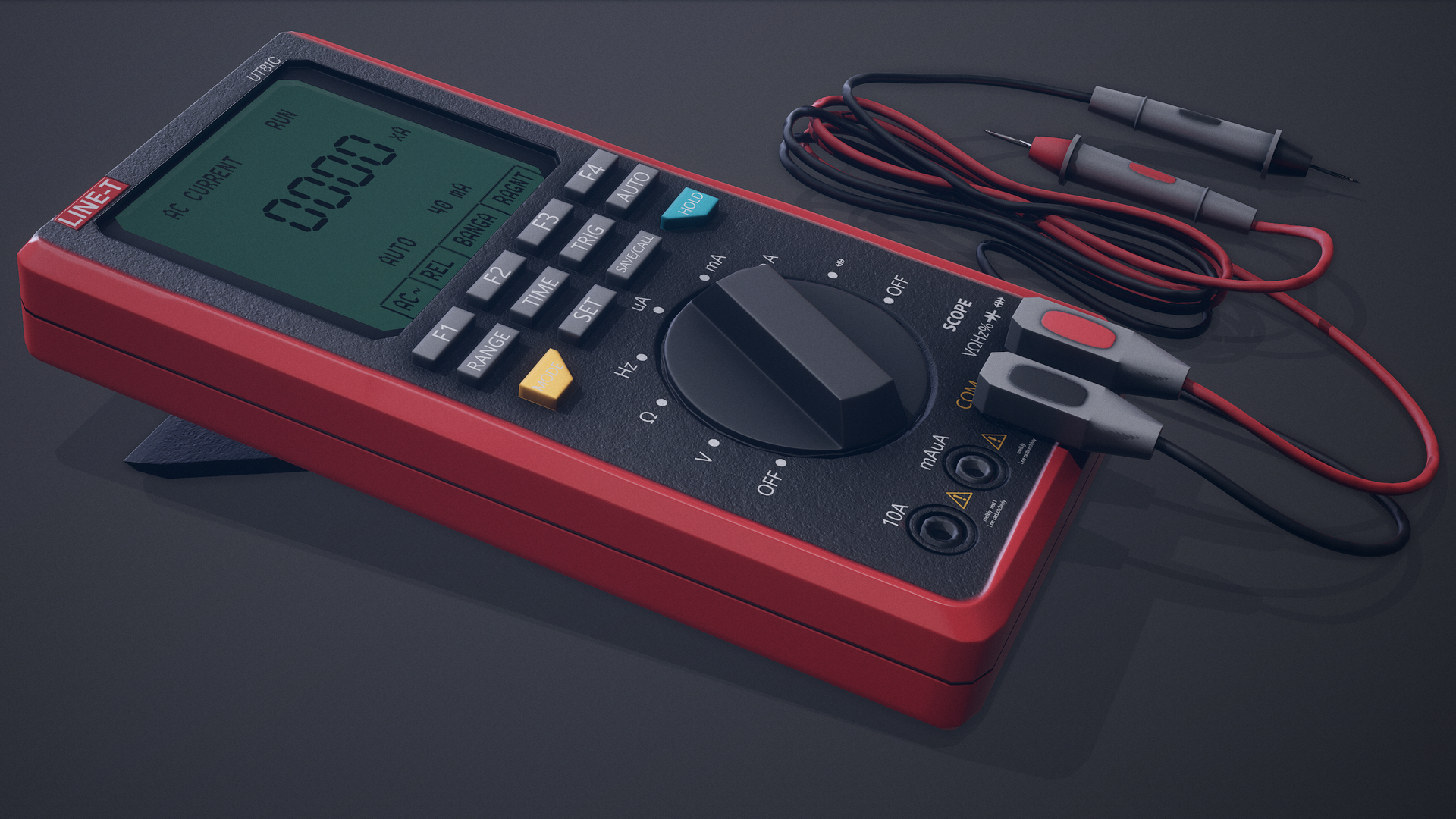 3D model red multimeter - TurboSquid 1663680