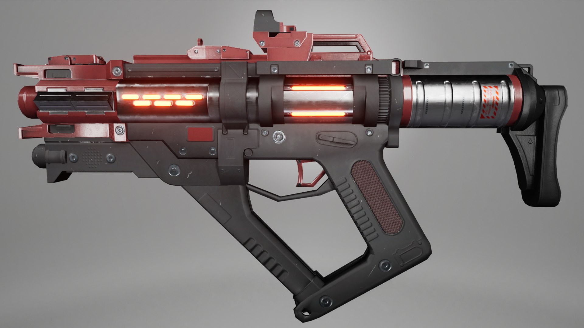 Sci Fi Submachine Gun Model - TurboSquid 2313316