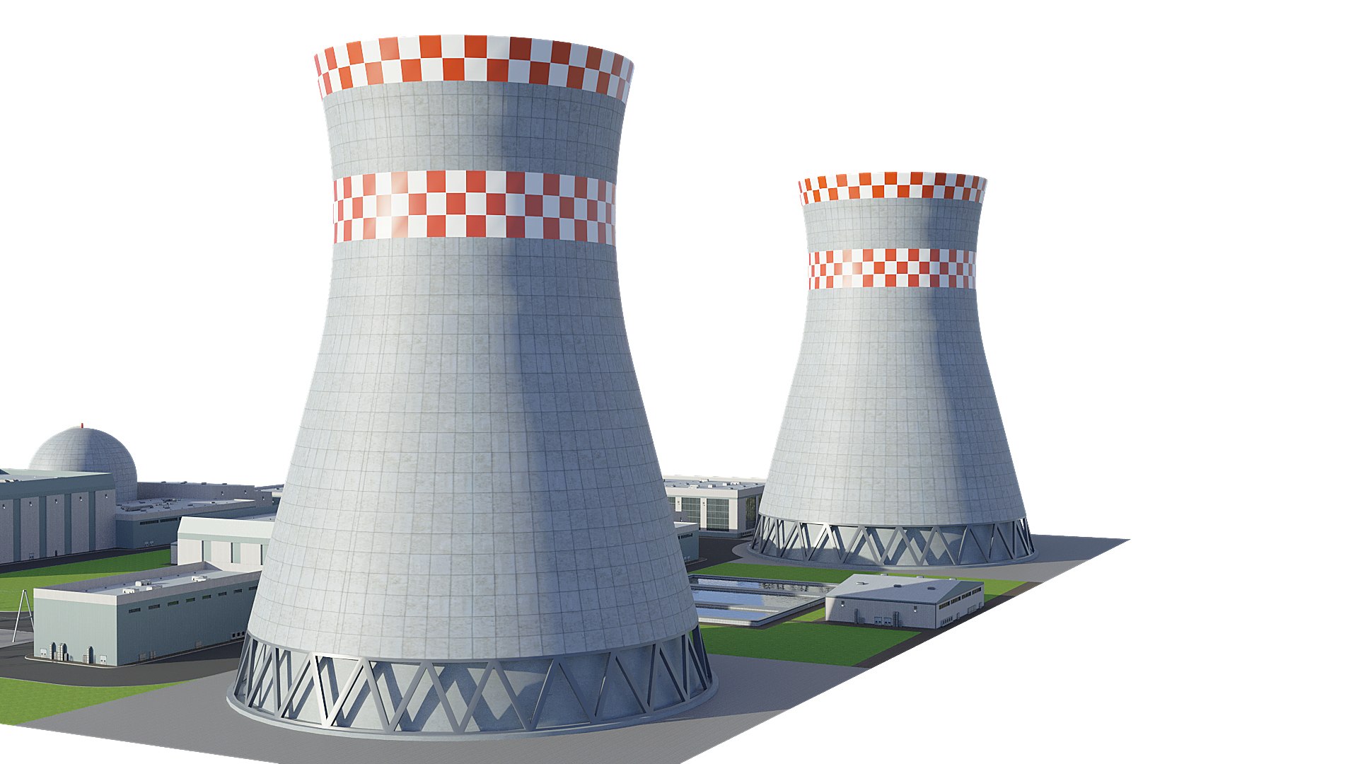 3D Power Plant Nuclear model - TurboSquid 1857257
