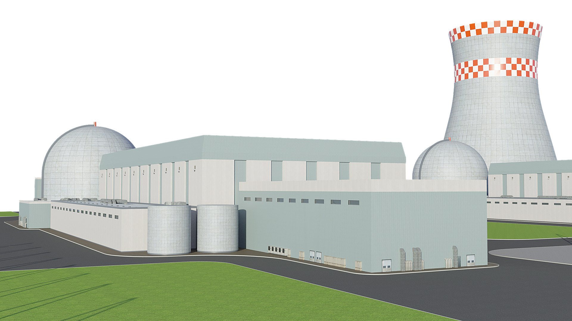 3D Power Plant Nuclear model - TurboSquid 1857257