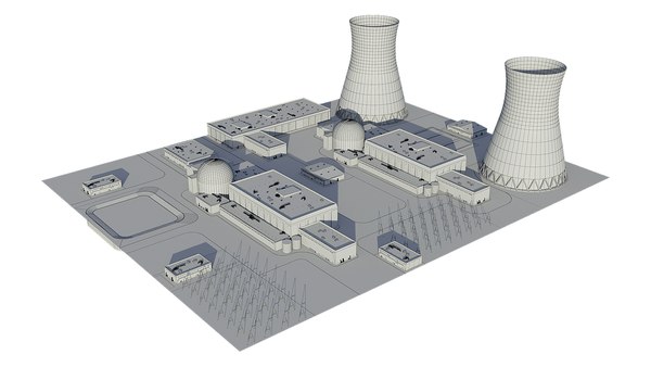 modelo 3d Planta de energía nuclear - TurboSquid 1857257