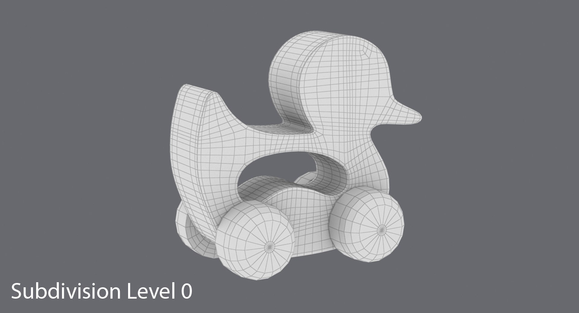 3d duck toy model