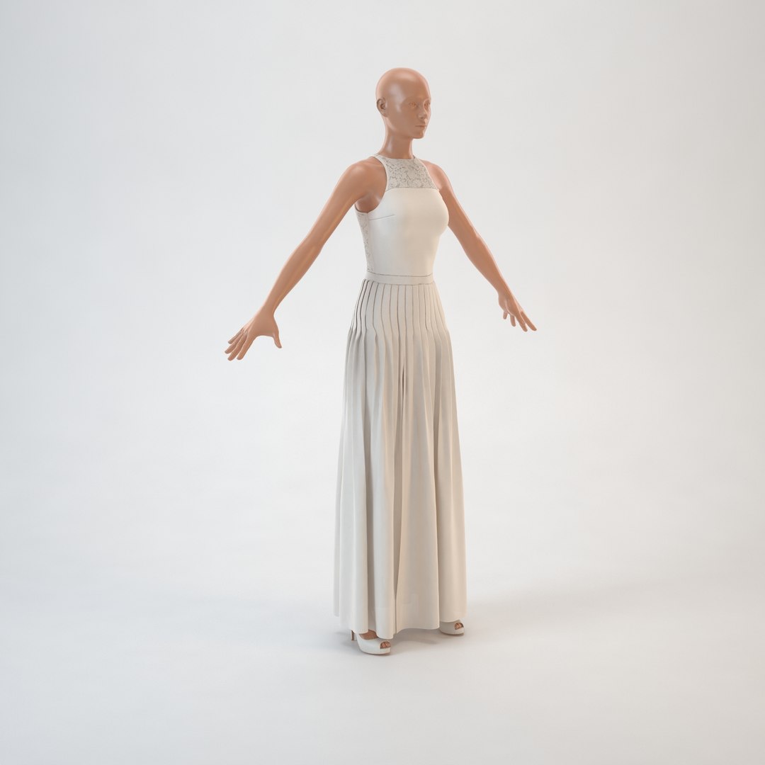 3D Dress 005 Model - TurboSquid 1278977