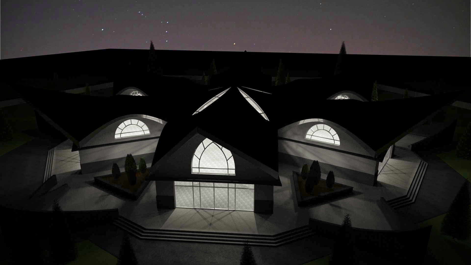 3D museum building structural interior model - TurboSquid 1536597