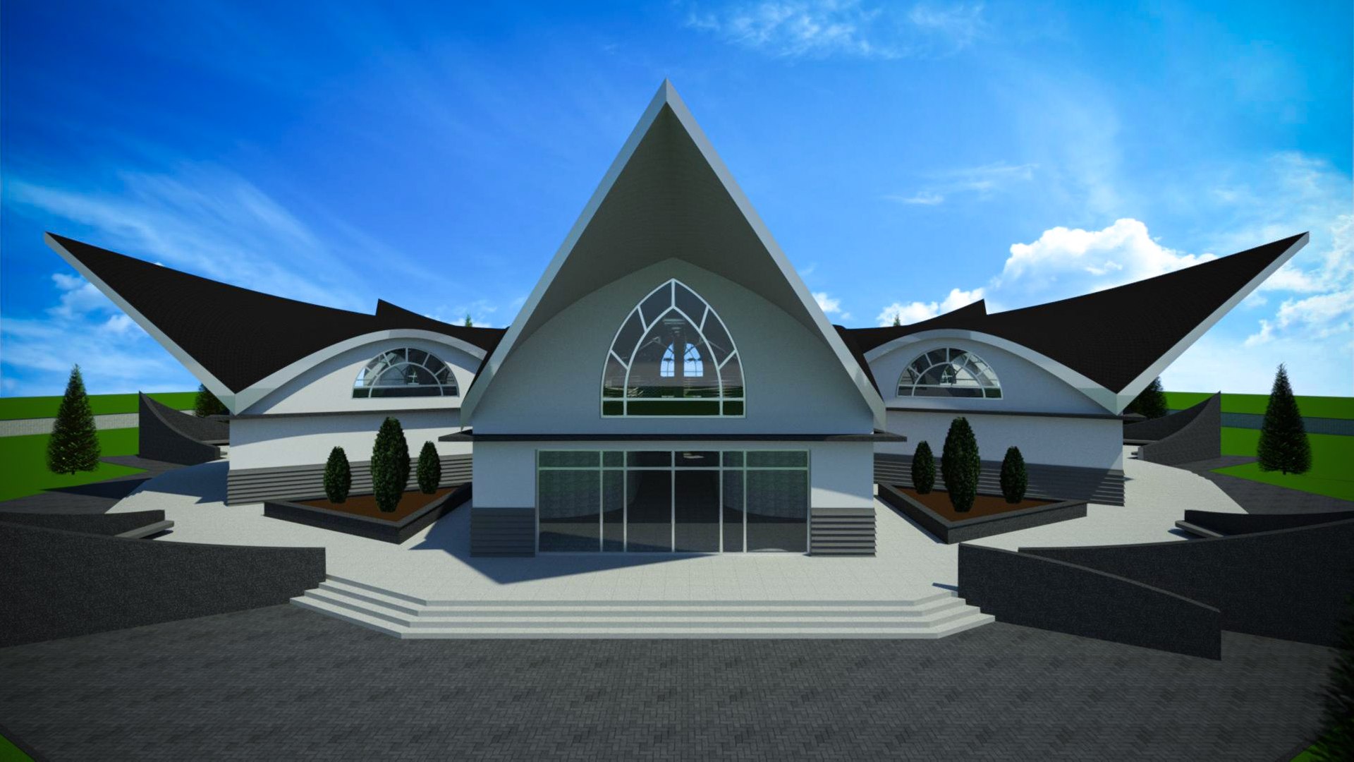 3D Museum Building Structural Interior Model - TurboSquid 1536597