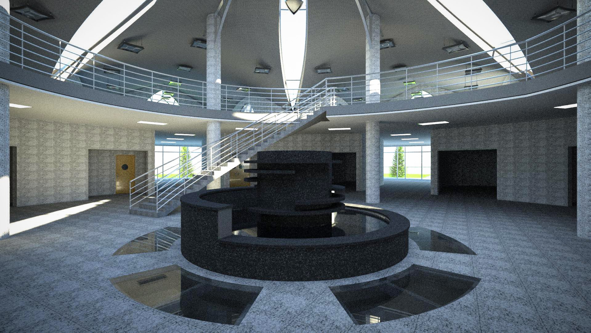 3D Museum Building Structural Interior Model - TurboSquid 1536597