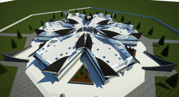 3D museum building structural interior model - TurboSquid 1536597