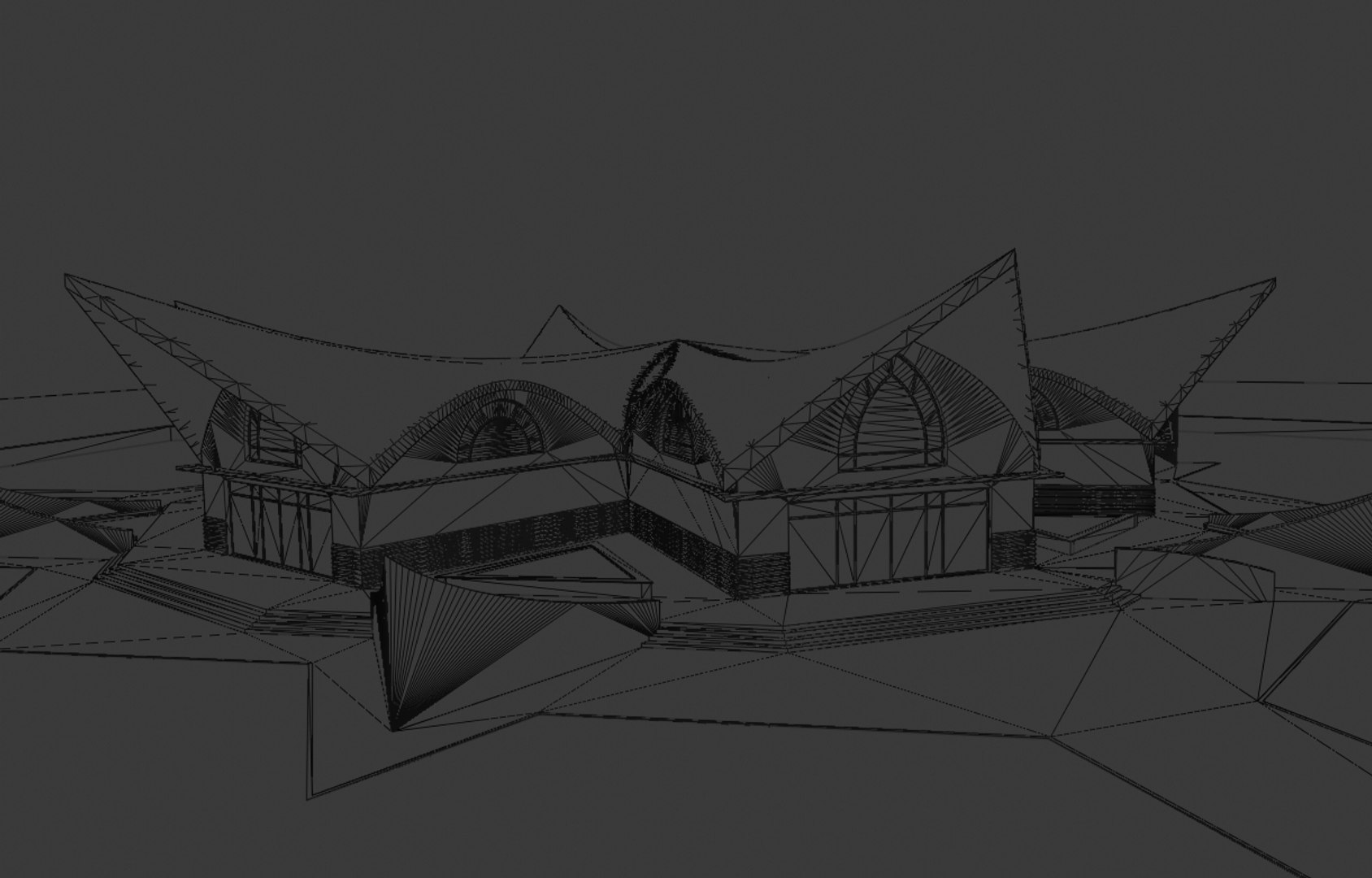 3D Museum Building Structural Interior Model - TurboSquid 1536597