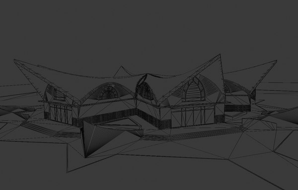 3D museum building structural interior model - TurboSquid 1536597